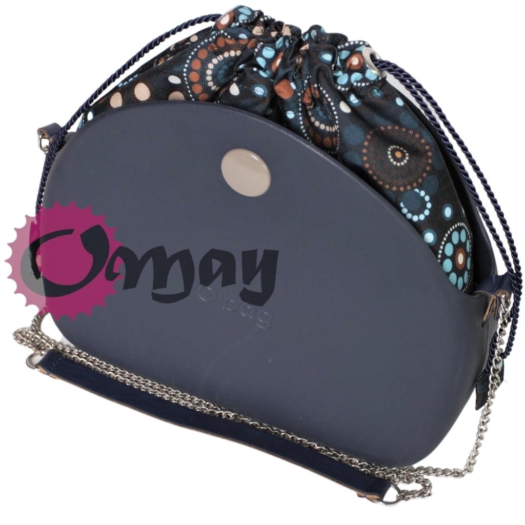 Granatowy organizer worek do Obag MOON LIGHT chocomay beżowy komin OMAY ...