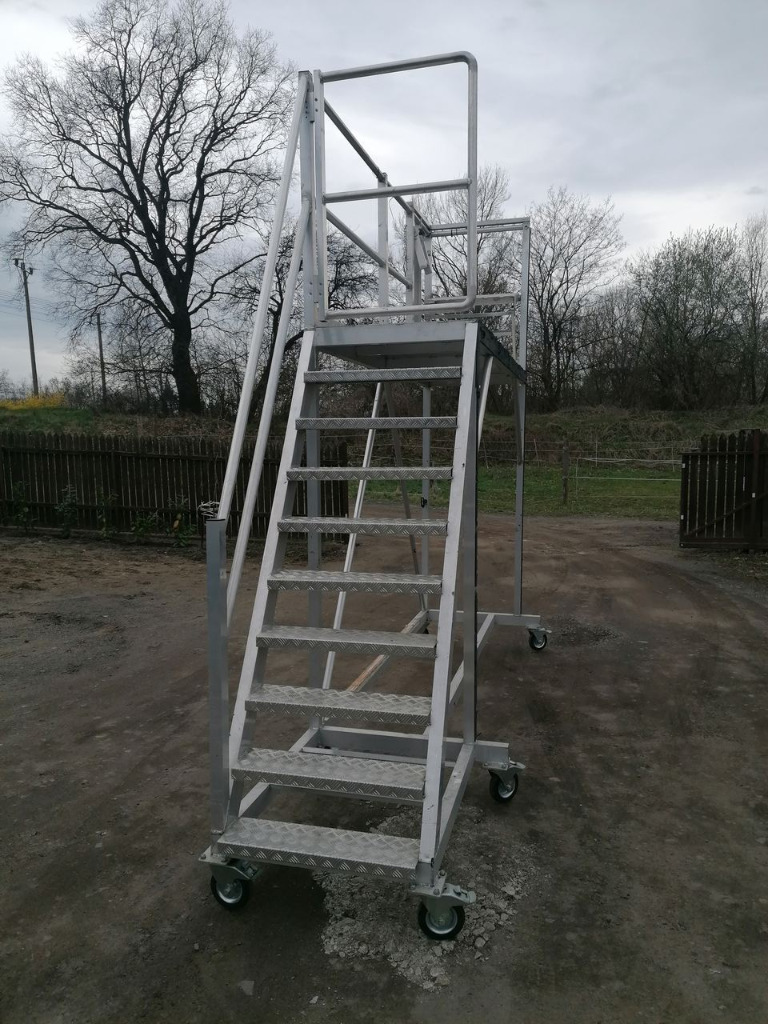Podest roboczy aluminiowy, jezdny | Wrocław | Kup teraz na Allegro Lokalnie