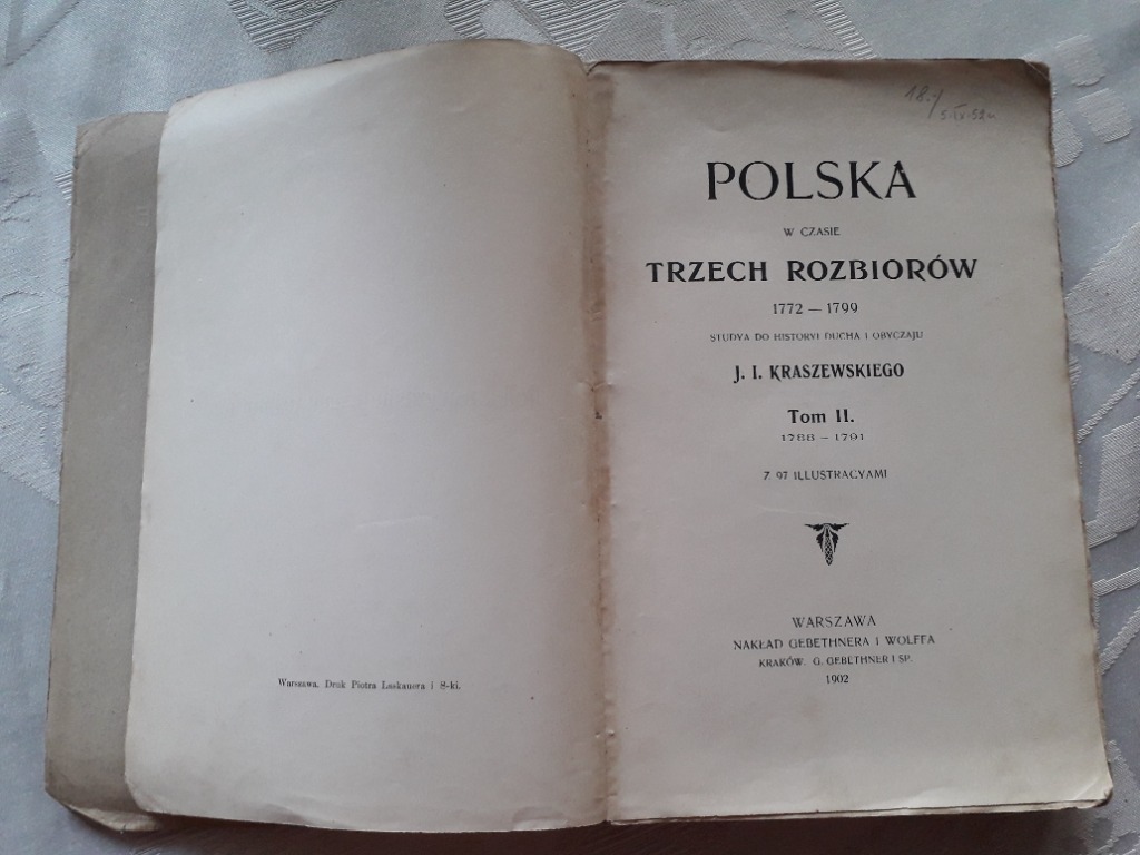 POLSKA W CZASIE TRZECH ROZBIORÓW 1722-1799 | suwałki | Licytacja na ...