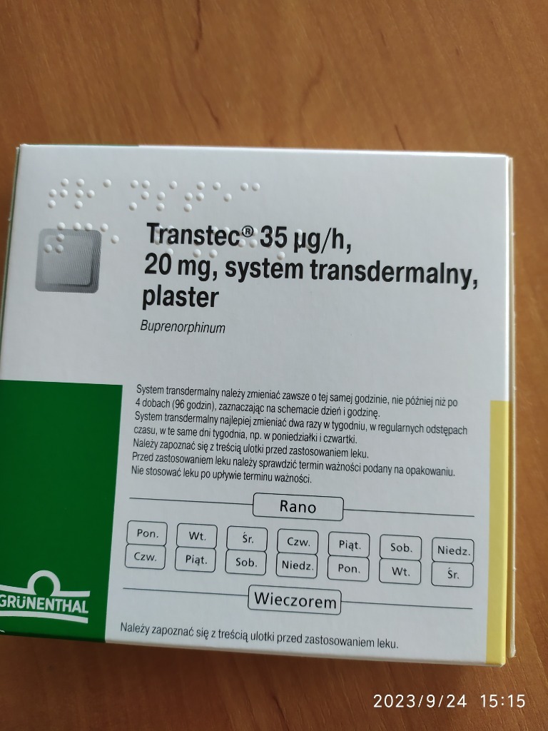 plastry przeciwbólowe Transtec 35 | Kaliska | Kup teraz na Allegro Lokalnie