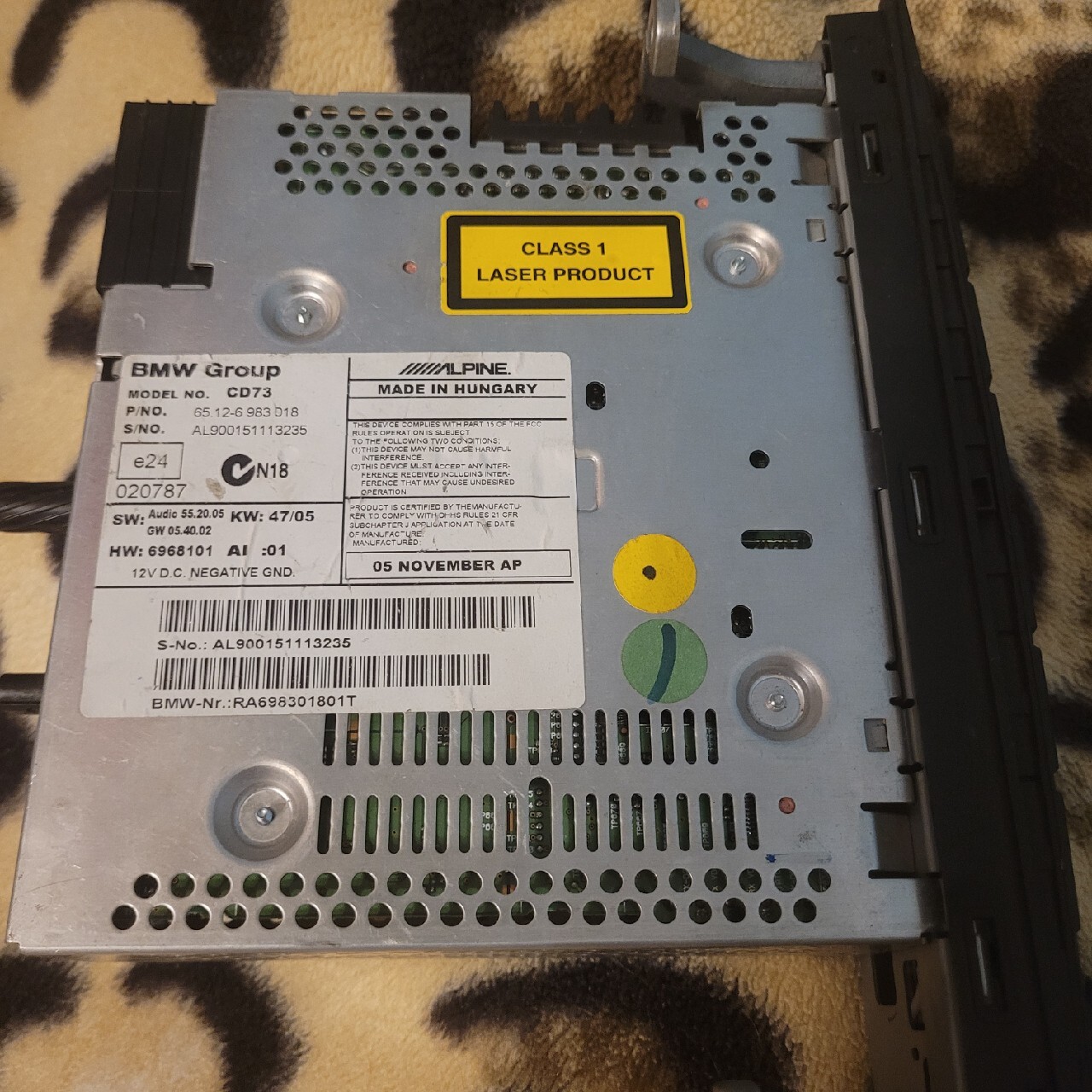 Radio BMW ALPINE MODEL CD73 inalne | Kraków | Kup teraz na Allegro Lokalnie