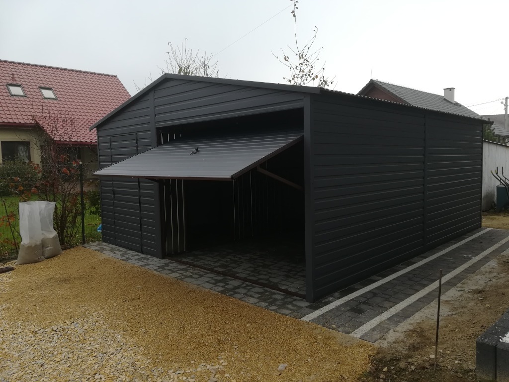 Garaż blaszany blaszak 5x6 z profila | Lublin | Kup teraz na Allegro ...
