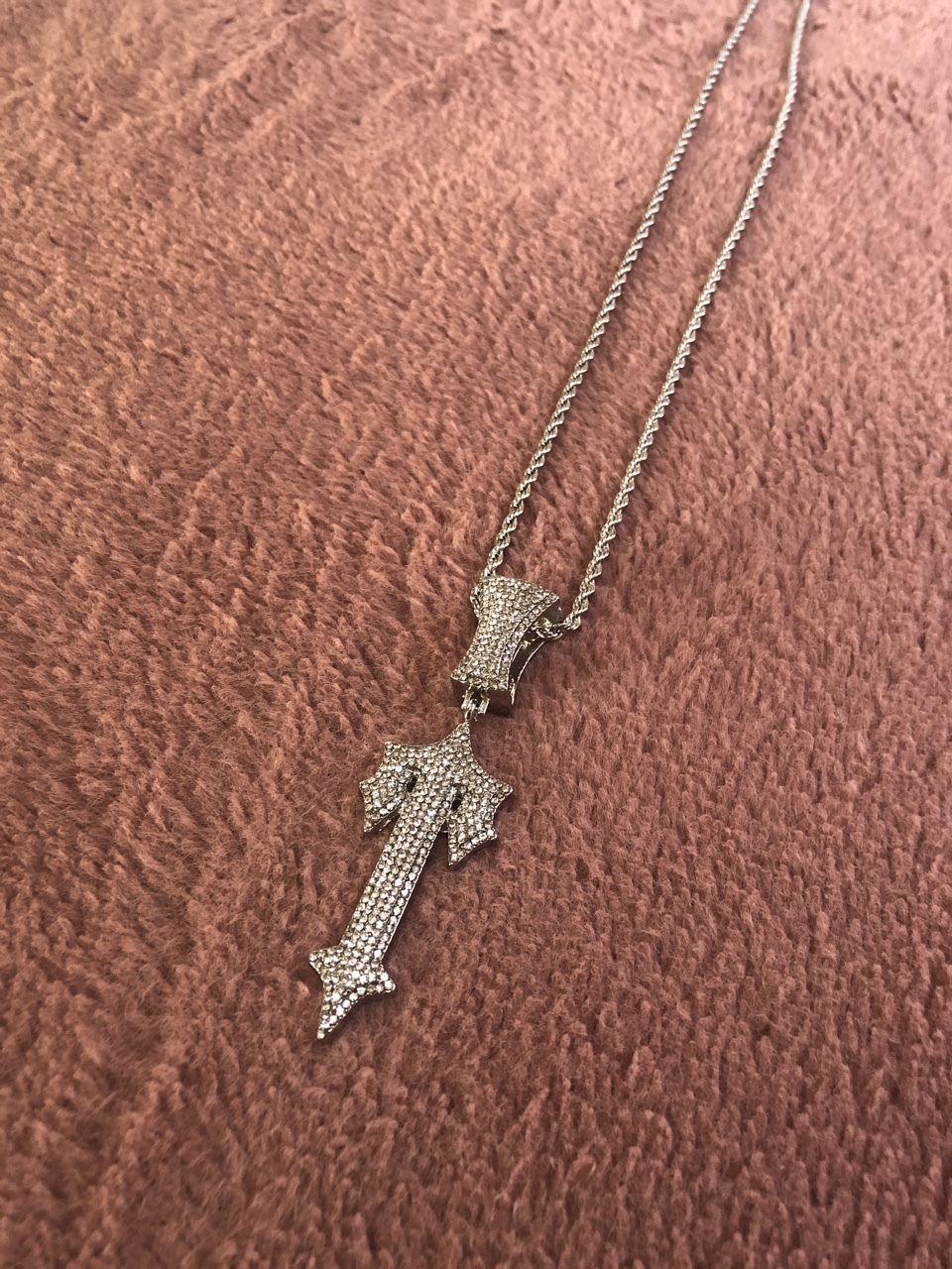 Naszyjnik chain srebrny trapstar vintage retro y2k drill drip ...