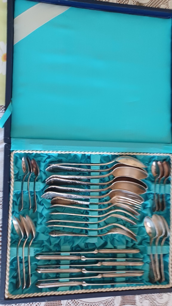 KOMPLET SZTUĆCÓW HEFRA d FRAGET 30 SZTUK WZÓR FRANCUSKI W KASECIE ...