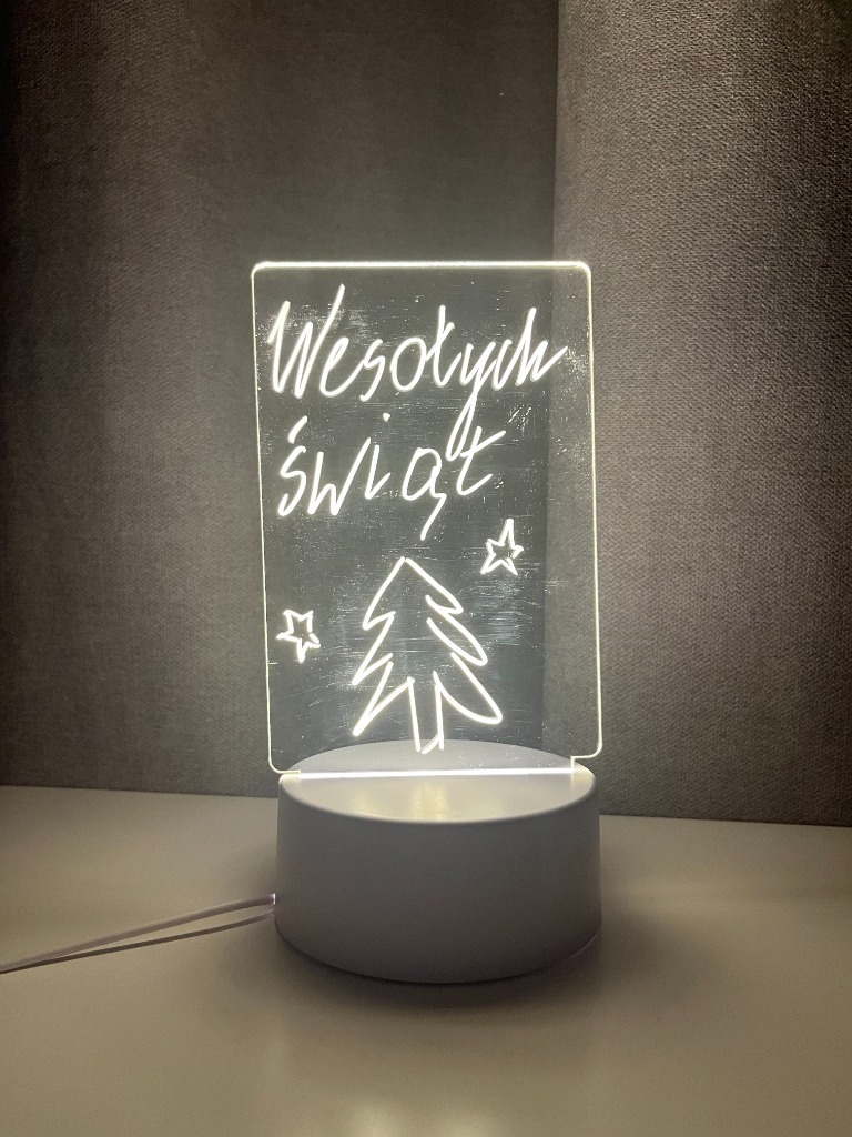 Notatnik LED - Świecąca Tablica do Pisania i Rysowania IDEALNY PREZENT ...