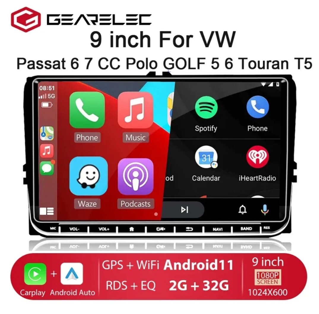 Radio Car 2DIN Android 11 ekran 9" cali 2GB 32GB | Bydgoszcz | Kup ...