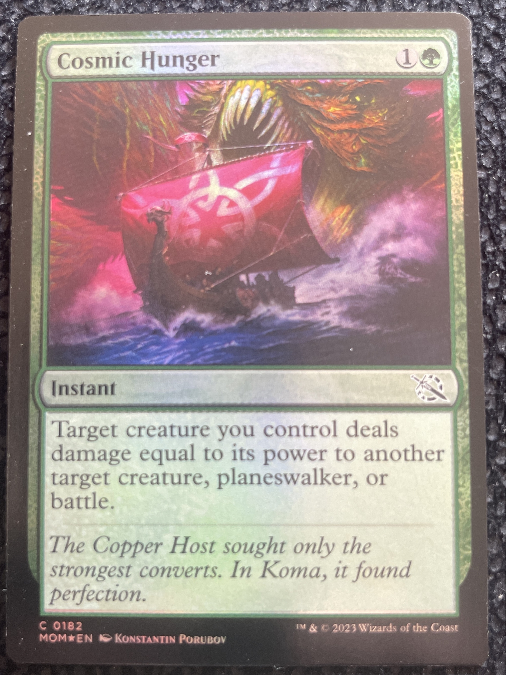 Karta Magic: The Gathering Cosmic Hunger G | Gostyń | Kup teraz na ...