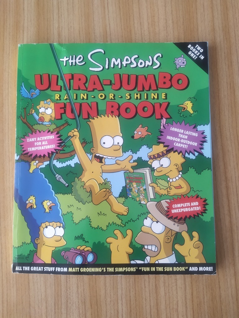 THE SIMPSON ULTRA-JUMBO RAIN-OR-SHINE FUN BOOK tan | Tychy | Kup teraz ...