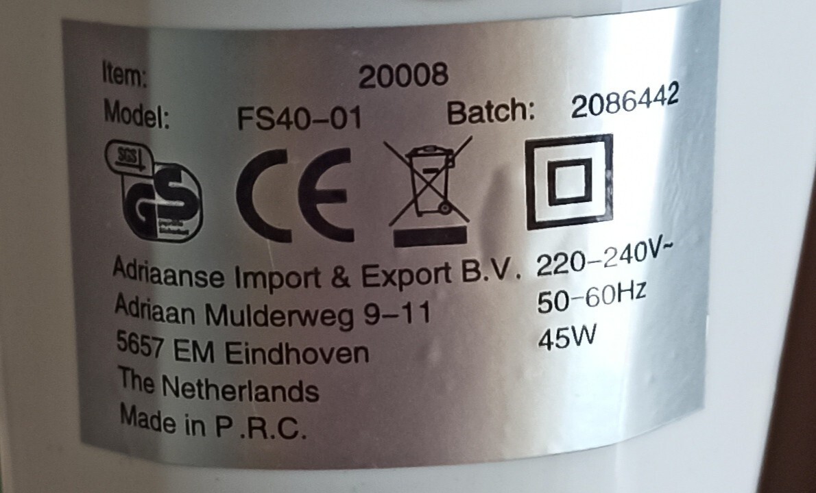 Wentylator stojący FS41-01 | Skrzypne | Kup teraz na Allegro Lokalnie