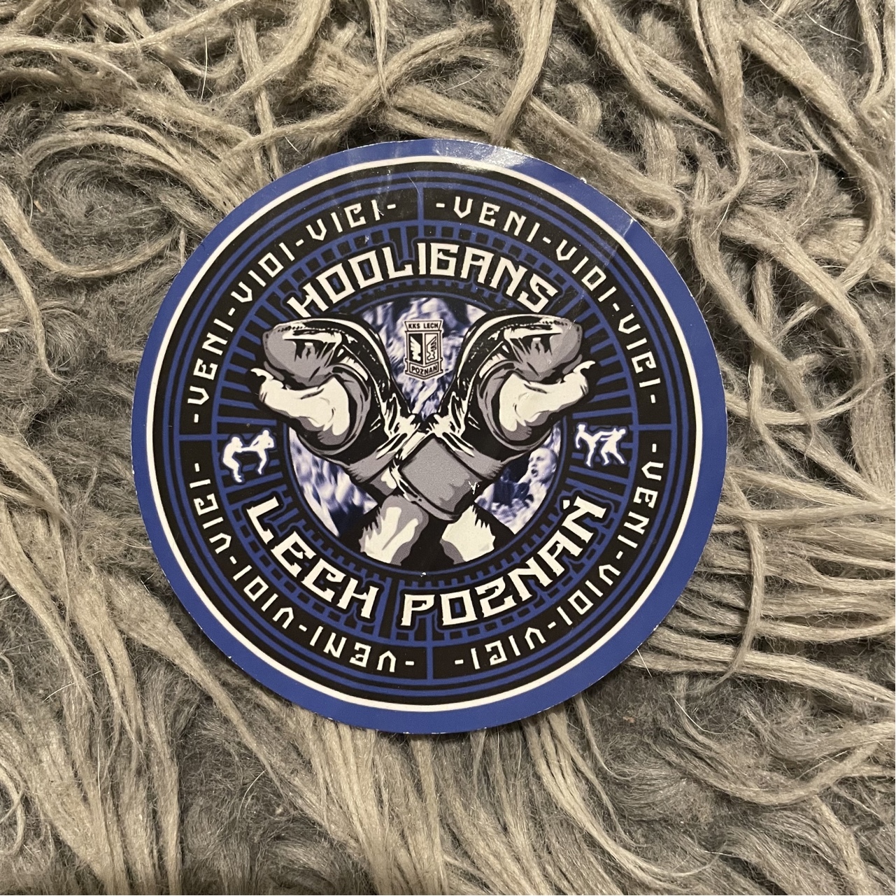 Naklejka wlepka KKS Lech Poznań Hooligans Veni | Ostrów Wielkopolski ...