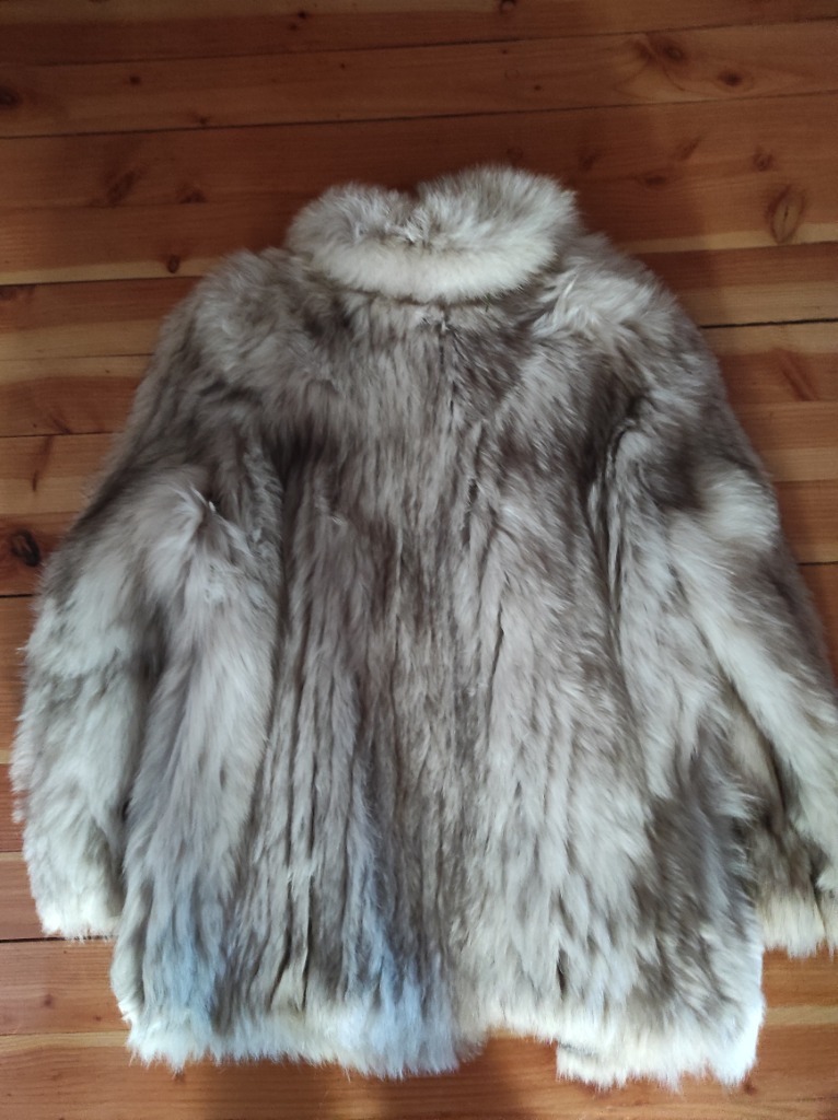 Futro srebrny lis syberyjski vintage 38 40 | Warszawa | Kup teraz na ...