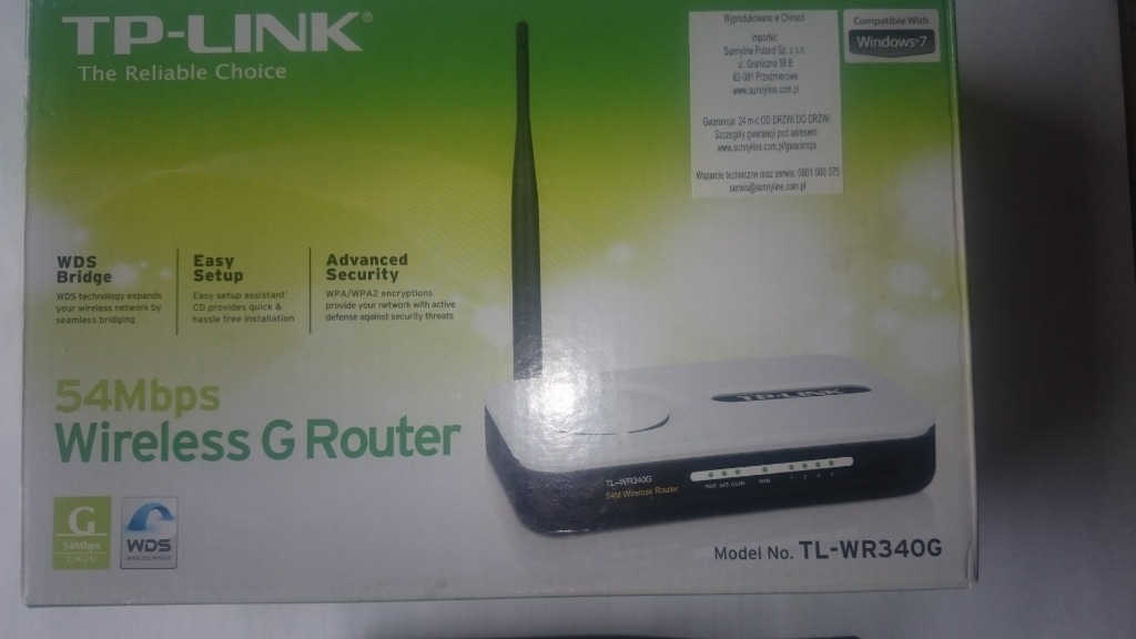 Router TP-Link TL-WR340G 2,4 GHz biały | Piątnica Poduchowna | Kup ...