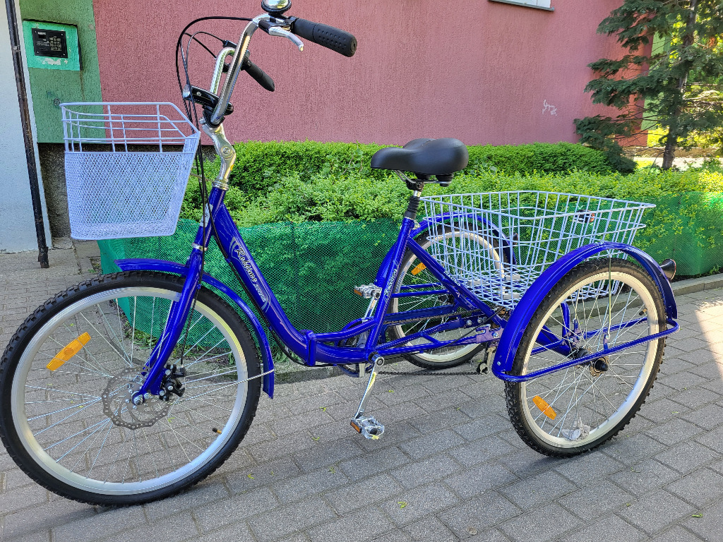 Rower 3-kołowy trójkołowy dla dorosłych 24" | Gdańsk | Kup teraz na ...