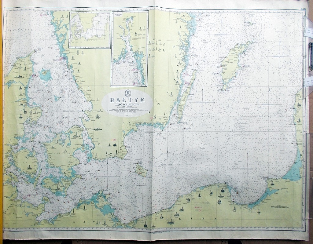 Mapa morska Bałtyk - część południowa. Nr 201 | Limanowa | Kup teraz na ...