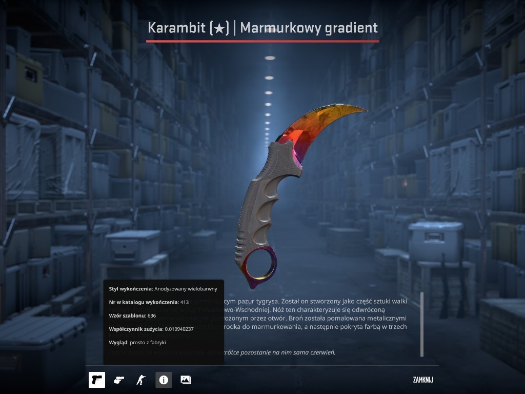 Karambit | Marmurkowy gradient (CS:GO) | Kaczyniec | Ogłoszenie na ...