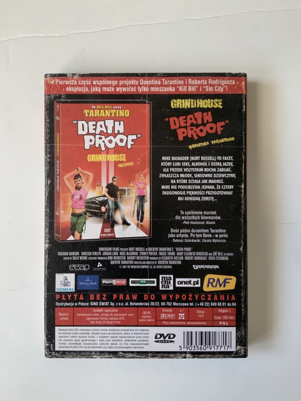 Grindhouse Death Proof 2007 DVD Quentin Tarantino | Gdynia | Kup teraz ... Grindhouse Death Proof 2007 DVD Quentin Tarantino | Gdynia | Kup teraz ...