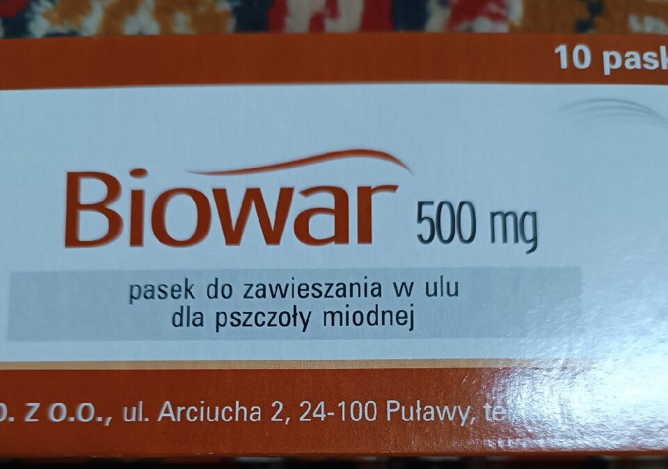 Biowar 500 paski dla pszczół na Warroze | Kielce | Kup teraz na Allegro ...