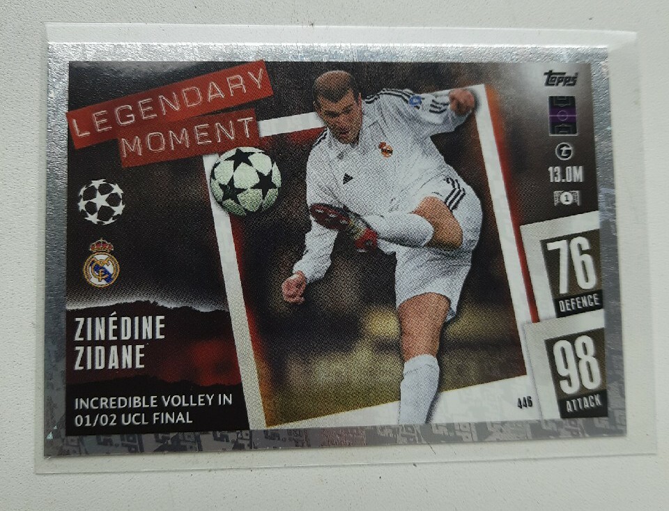 Topps Match Attax Zinedine Zidane Legendary Moment Real Madryt | Kraków | Kup teraz na Allegro ...