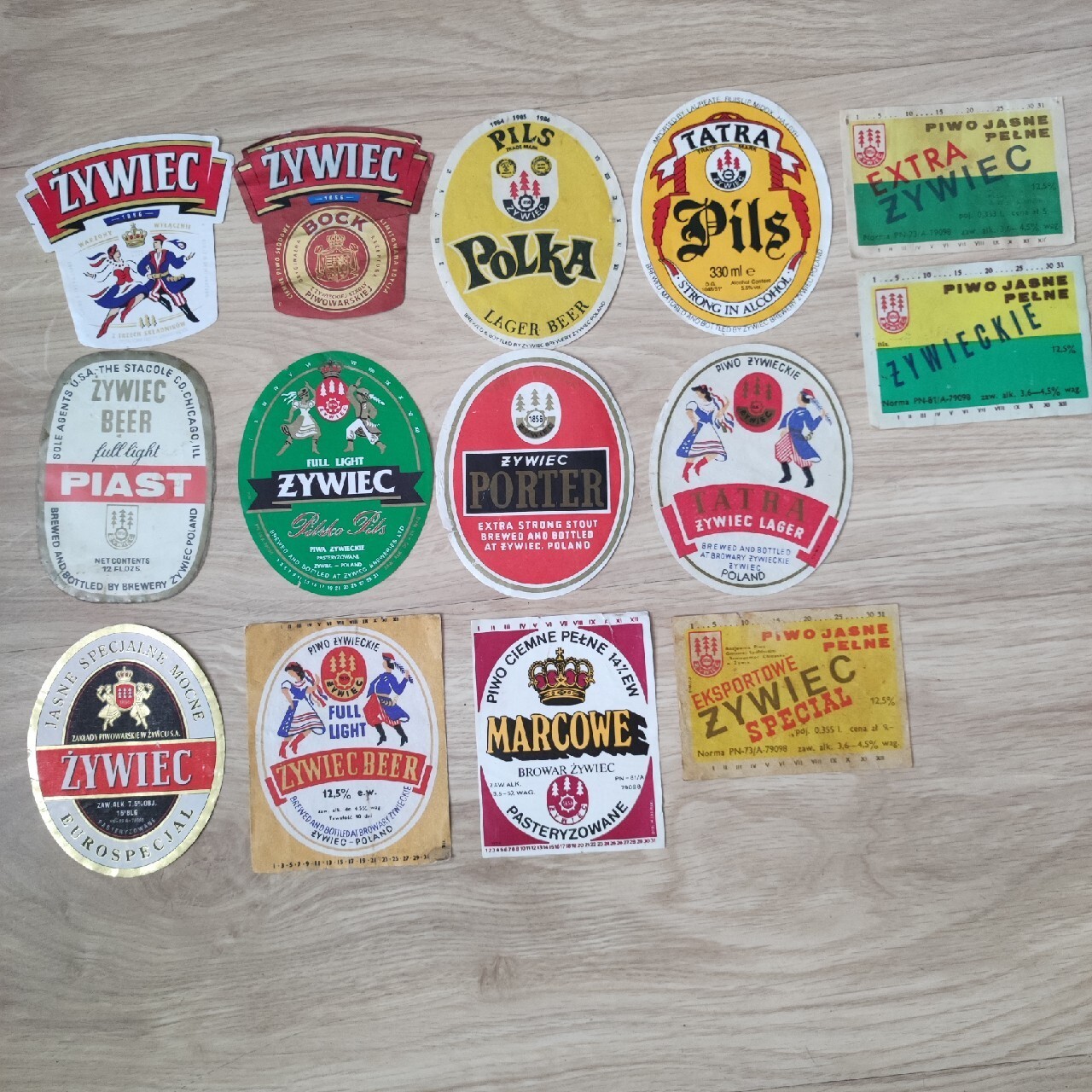 Etykiety po piwie browar Żywiec | Gdynia | Kup teraz na Allegro Lokalnie