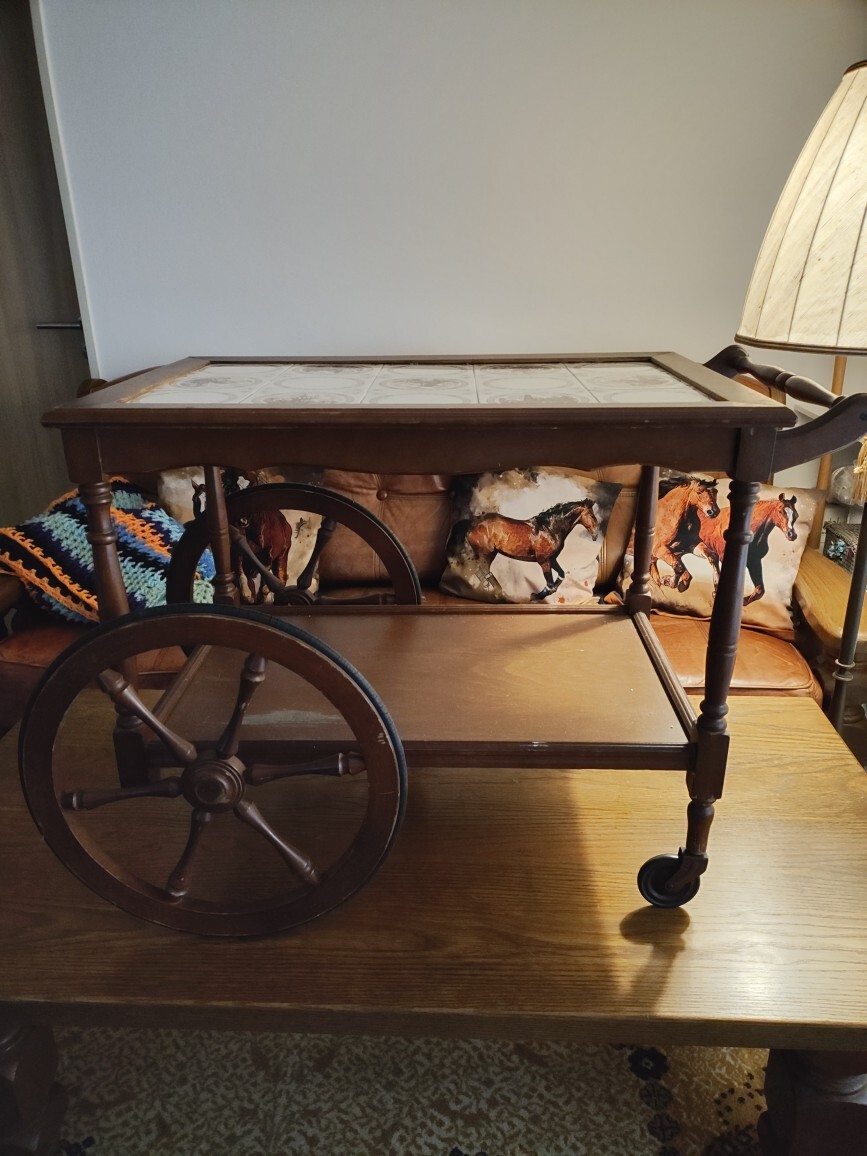 Antyk barek na kółkach servierwagen | Chróścice | Kup teraz na Allegro ...