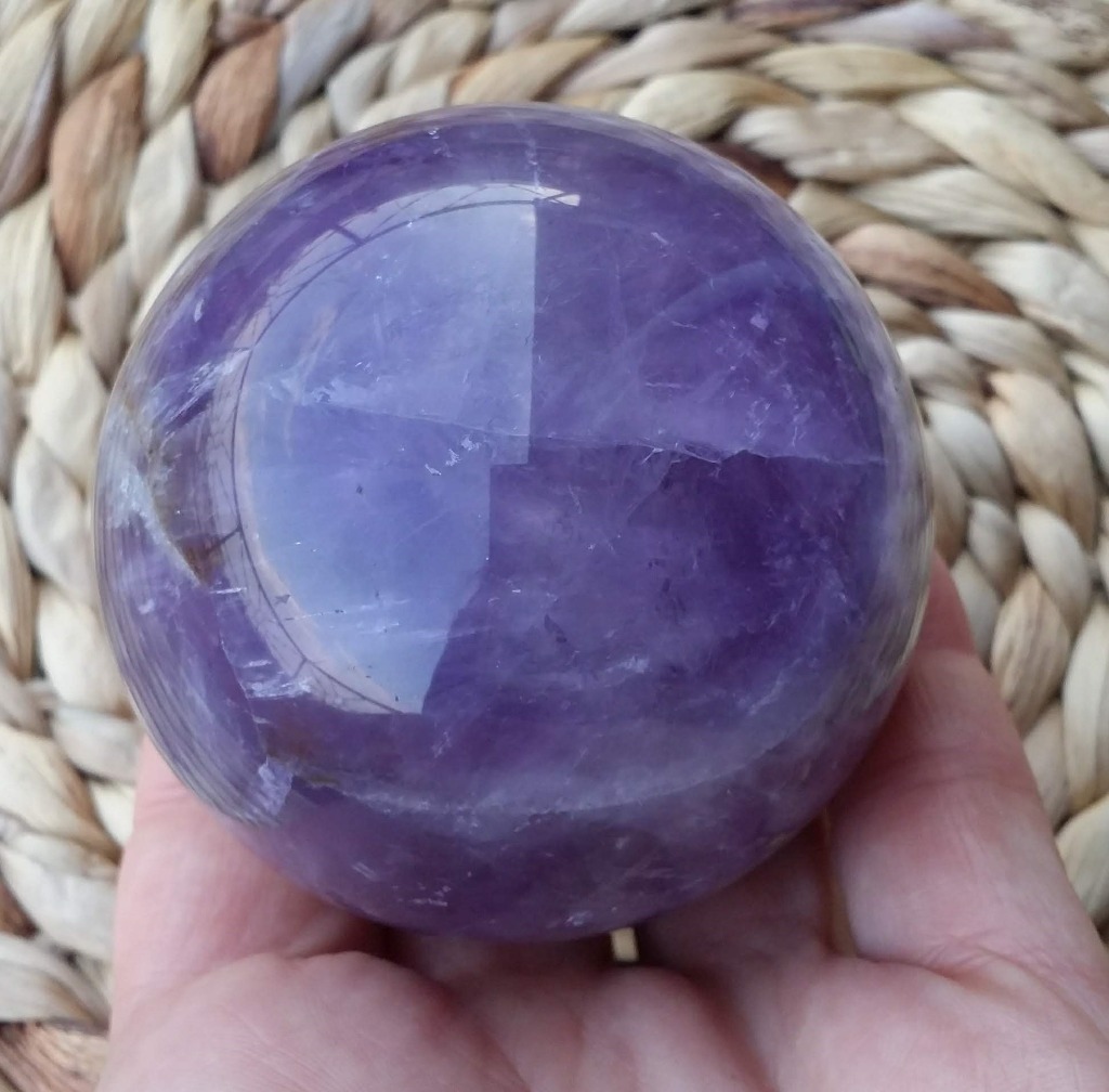 naturalny kryształ AMETYST duża kula 66 mm 395g | Tarnowskie Góry | Kup ...