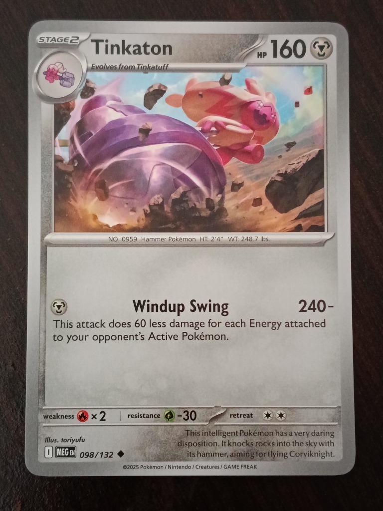 Tinkaton 098/132 Karta POKEMON TCG Mega evolution | Siedlce | Kup teraz ...