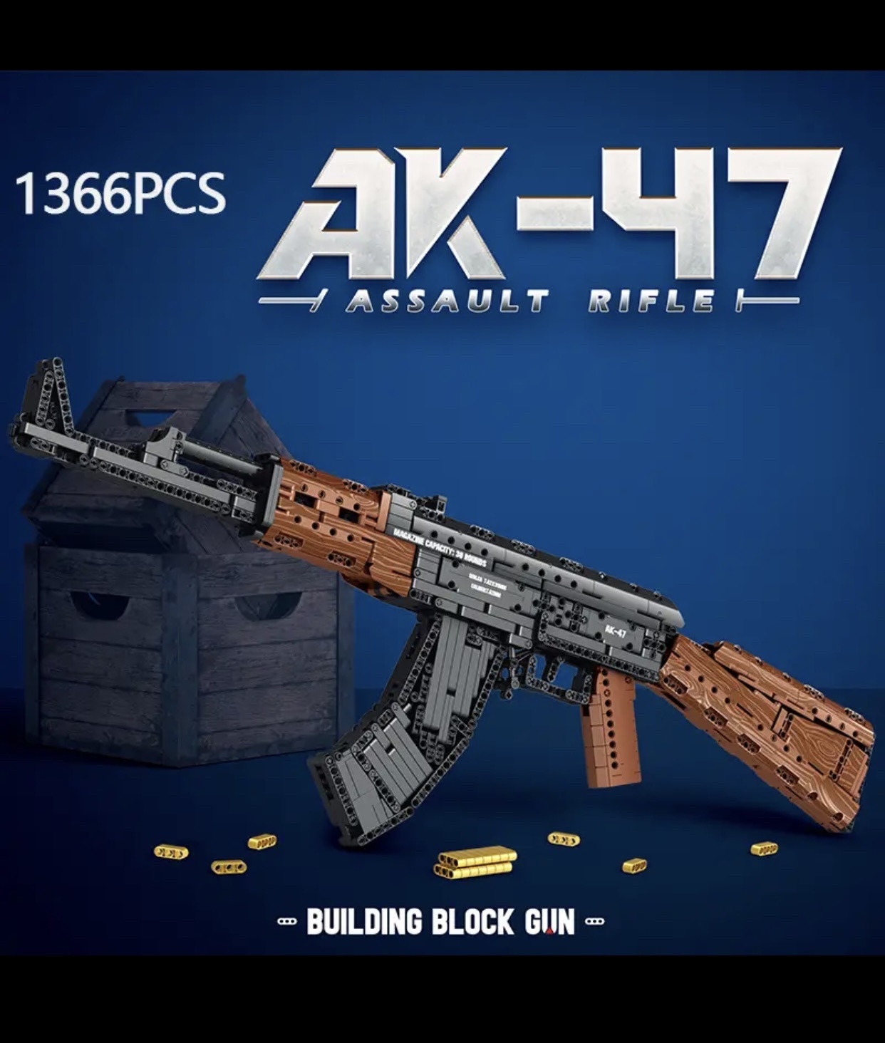 Karabin ak47 z klocków Ala Lego | Sendeń Mały | Kup teraz na Allegro ...