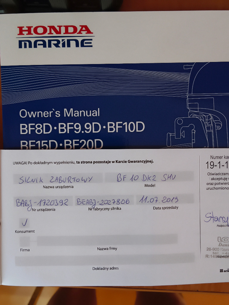 Silnik zaburtowy Honda BF10 D | Kozienice | Ogłoszenie na Allegro Lokalnie