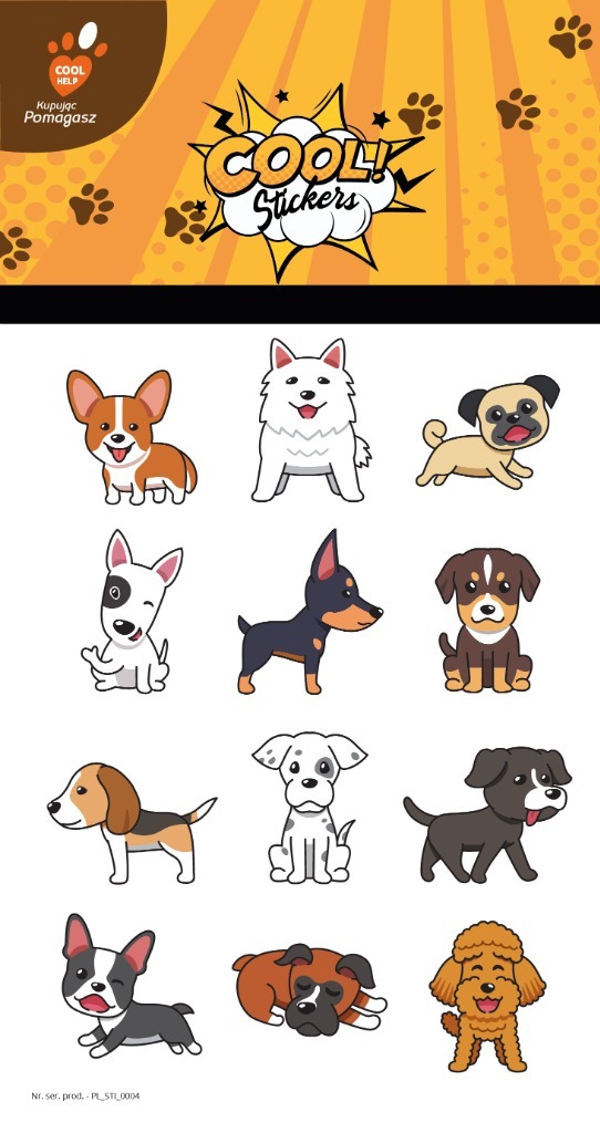 Naklejki coolstickers z pieskami dla dzieci | Kraków | Kup teraz na ...