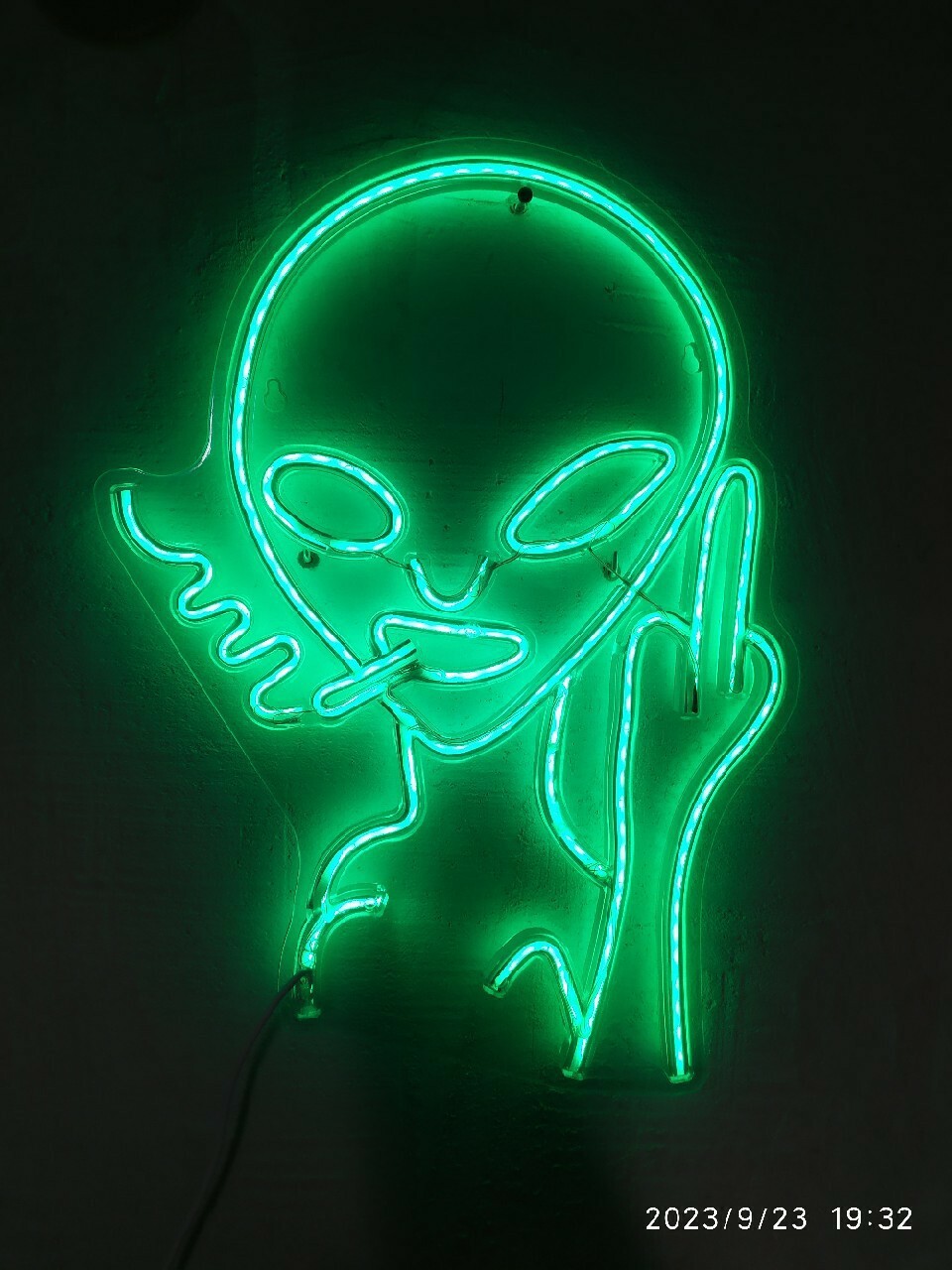 Neon na ścianę, kosmita LED. | Szprotawa | Kup teraz na Allegro Lokalnie