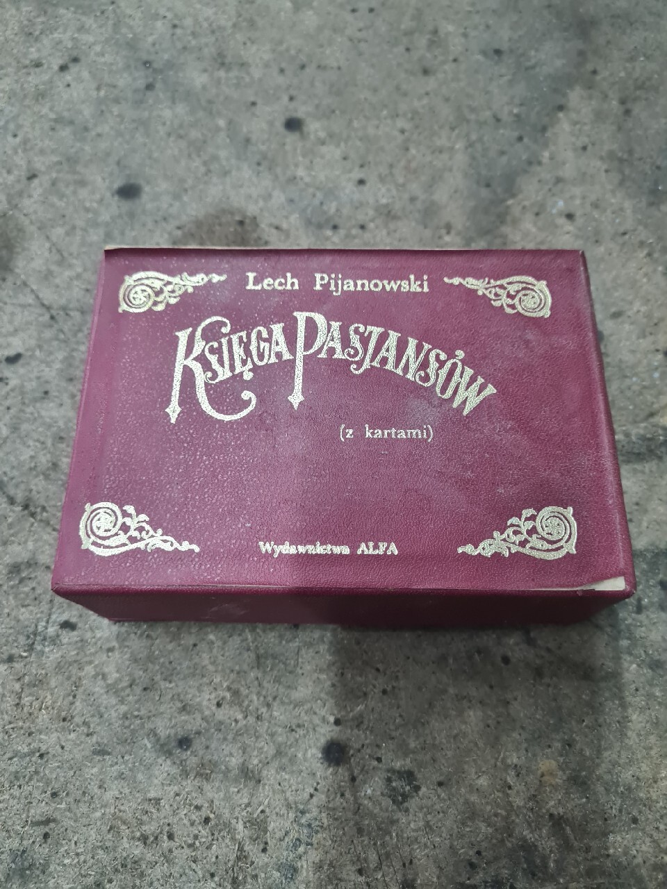 Ksiega Pasjansów z kartami Lech Pijanowski unikat z dawnych lat ...