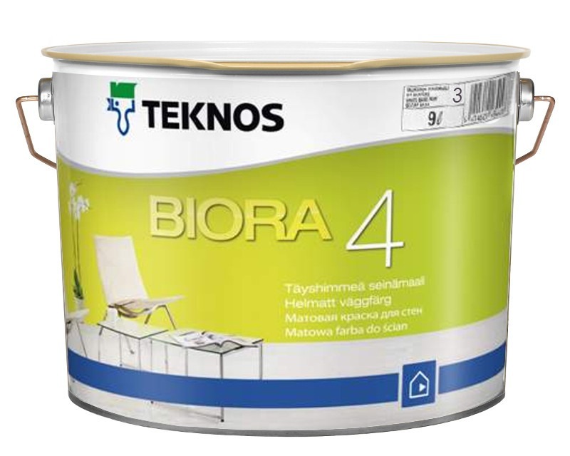Teknos Biora 4 pełen mat 9 l farba lateksowa | Kobylnica | Kup teraz na ...