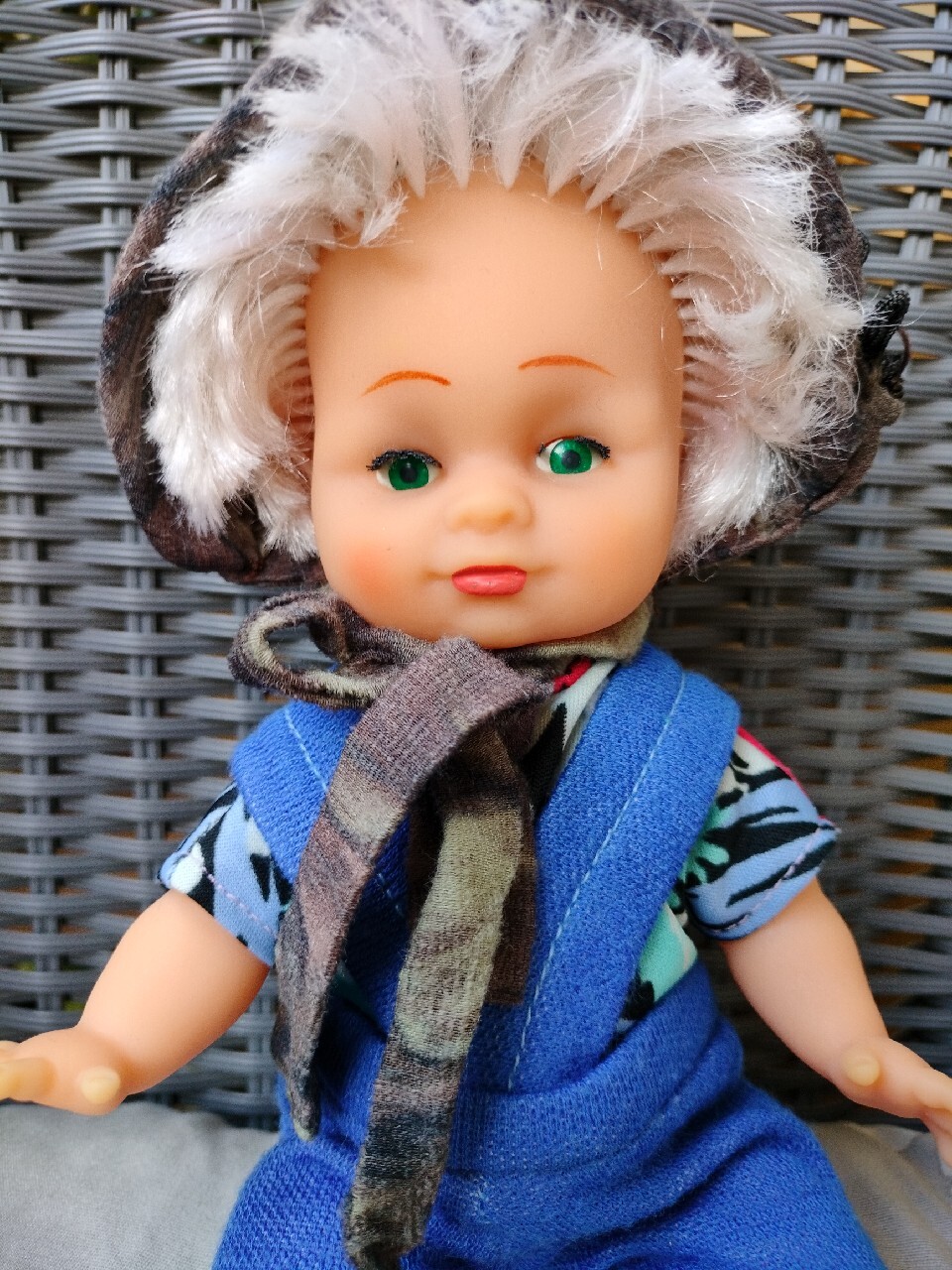 STARA LALKA PRL KRAWAL BOBAS STRÓJ 23CM | Czeladź | Kup teraz na ...