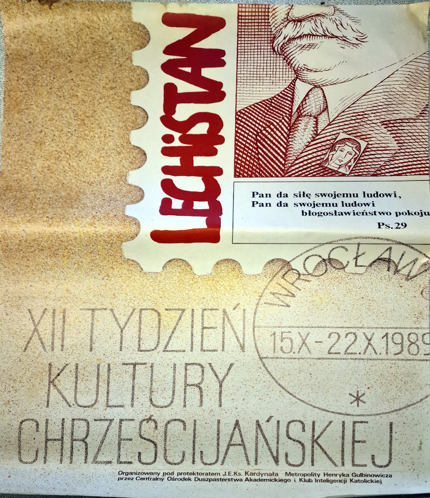 Plakat 1989 Lechistan Solidarność Lech Wałęsa org | Wrocław | Licytacja ...