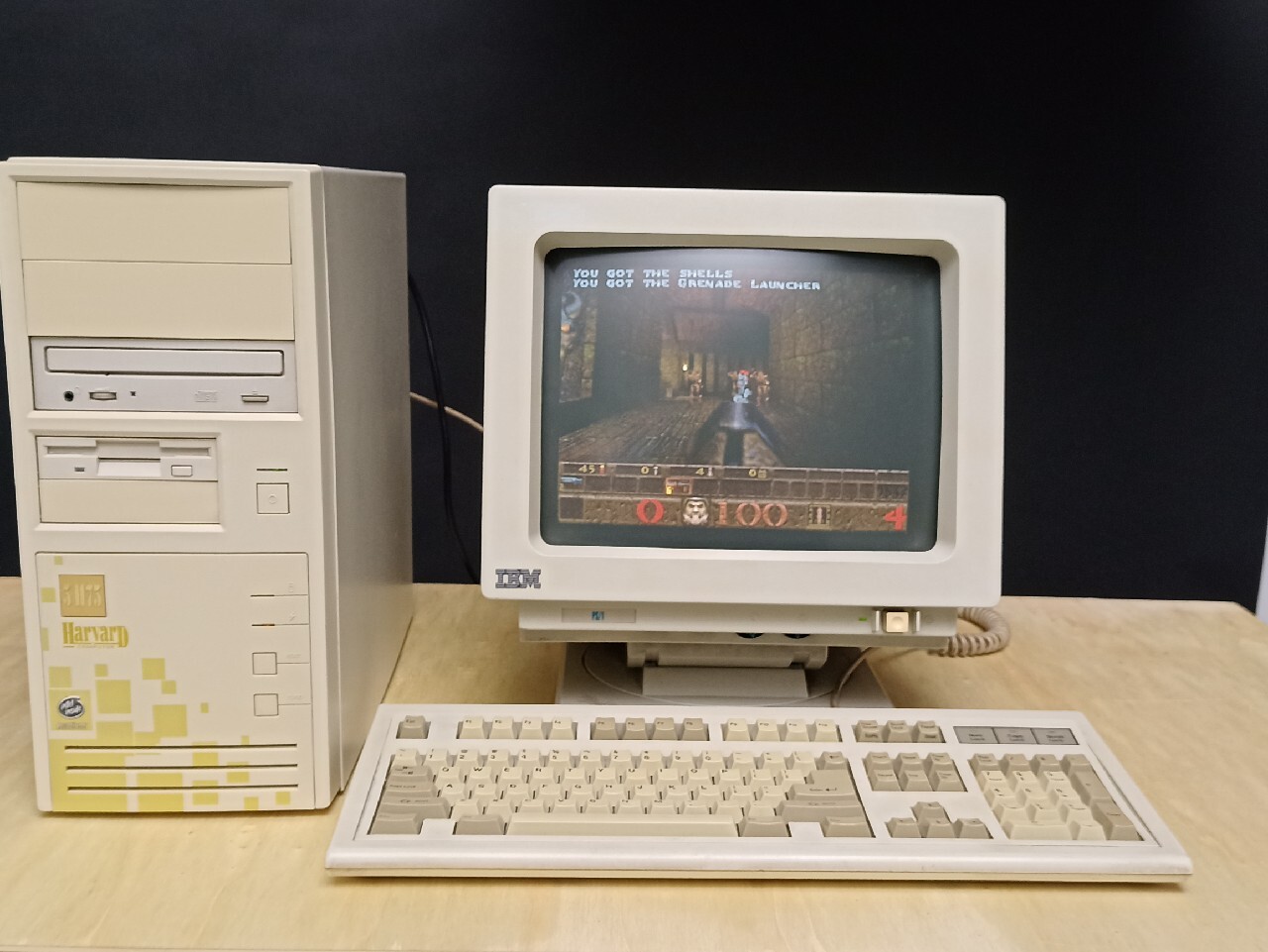 Vintage stary polski komputer Optimus Harvard P75 | Poznań | Licytacja ...