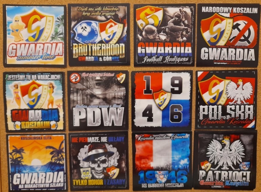 Vlepki GWARDIA KOSZALIN Arka Gdynia KSZO Cracovia Lech 01 | LUZINO ...