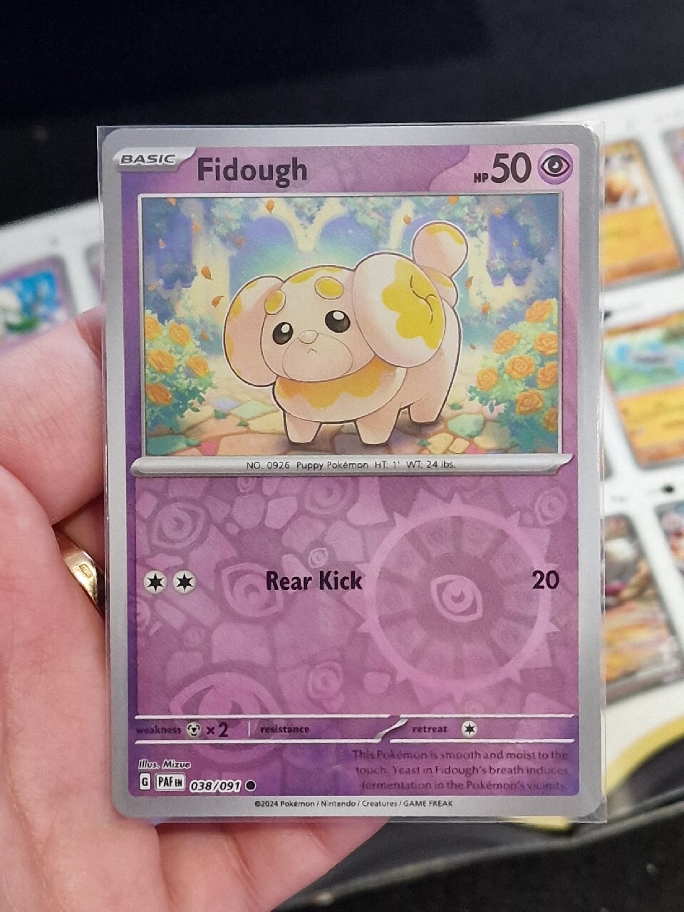 Karta Pokemon Fidough PAF 038 Reverse Holo | Gdańsk | Kup teraz na ...