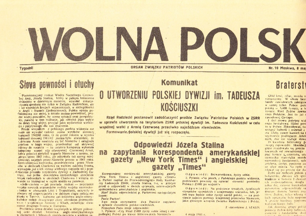 WOLNA POLSKA - 8 V 1943 R. FAKSYMILE, KOPIA Z 1977 | Bydgoszcz | Kup teraz na Allegro Lokalnie