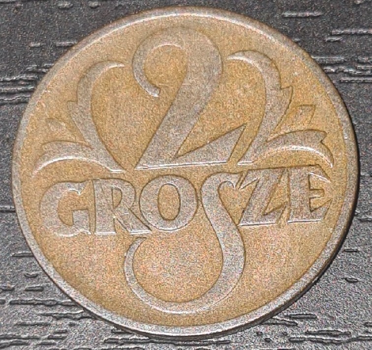 2 groszy 1936 roku RP II Brązu | Łódź | Licytacja na Allegro Lokalnie