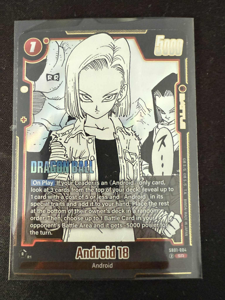 Dragon Ball Super Fusion World Manga Booster Android 18 SR SB01-004 ...