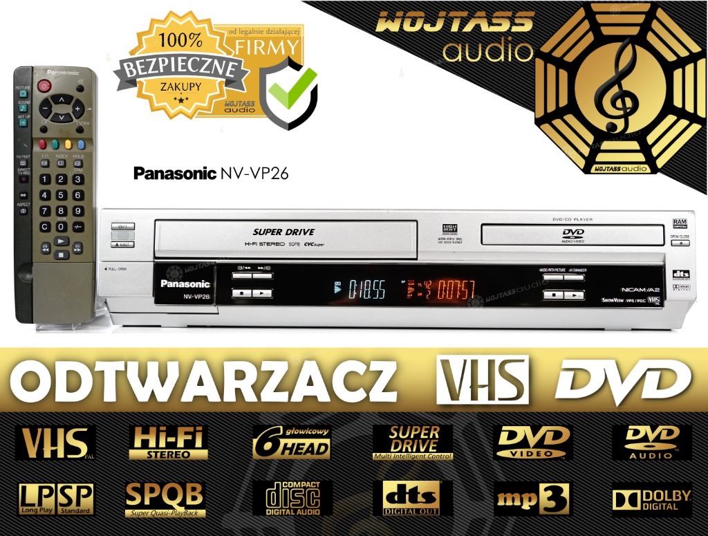 Dvd Vhs Odtwarzacz - Niska cena na Allegro.pl