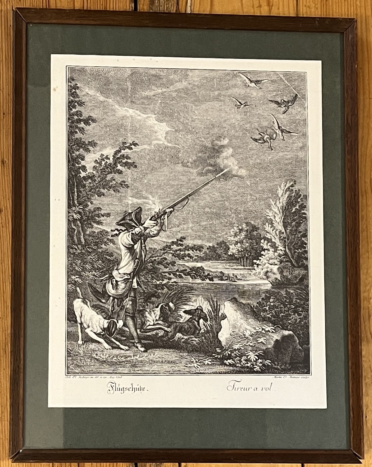 Myśliwska grafika J E Ridinger Latające strzały | Poznań | Kup teraz na ...