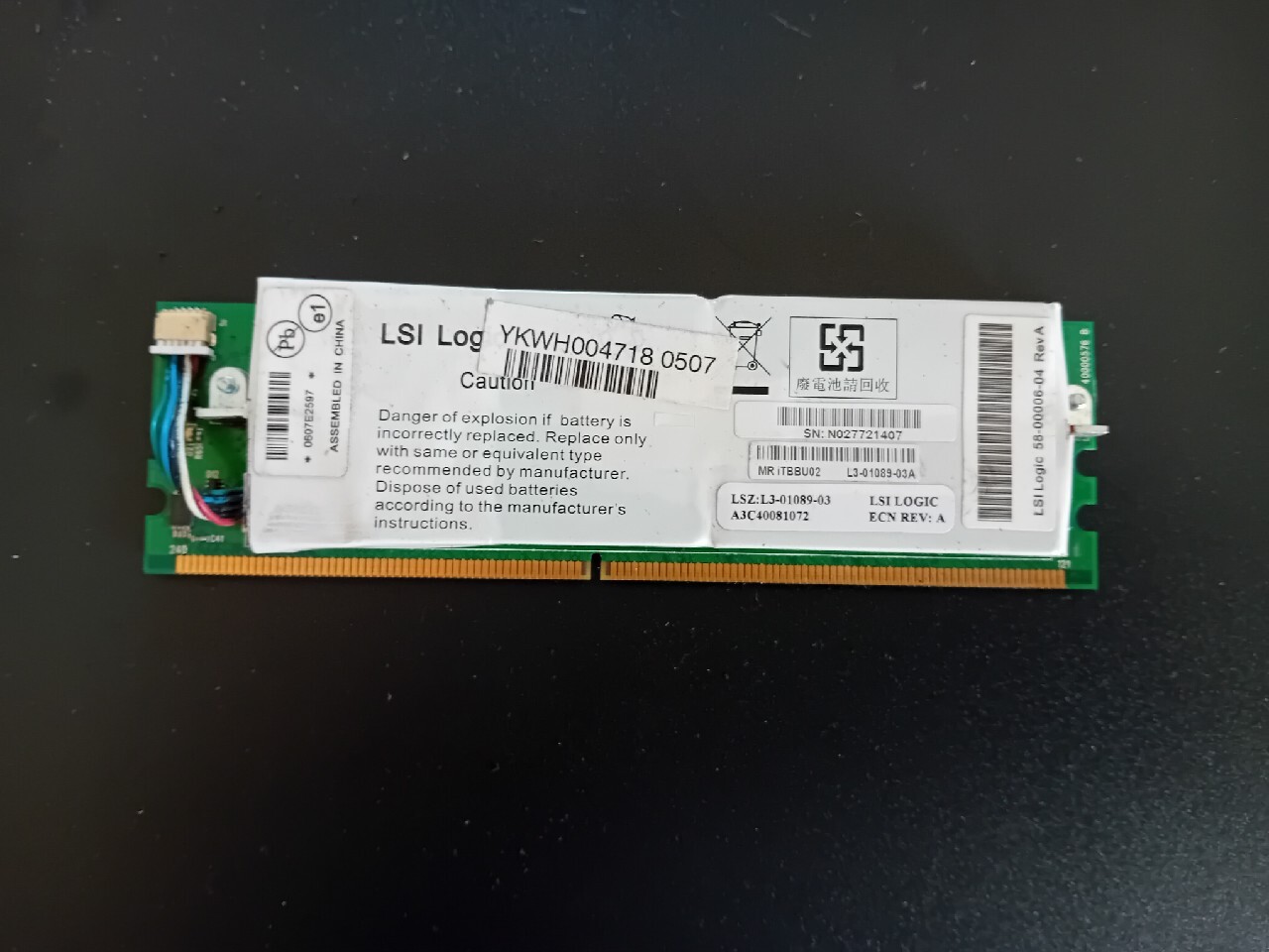 LSI MRiTBBU02 MegaRAID Battery Module | Brzezie k.Sulechowa | Kup teraz ...