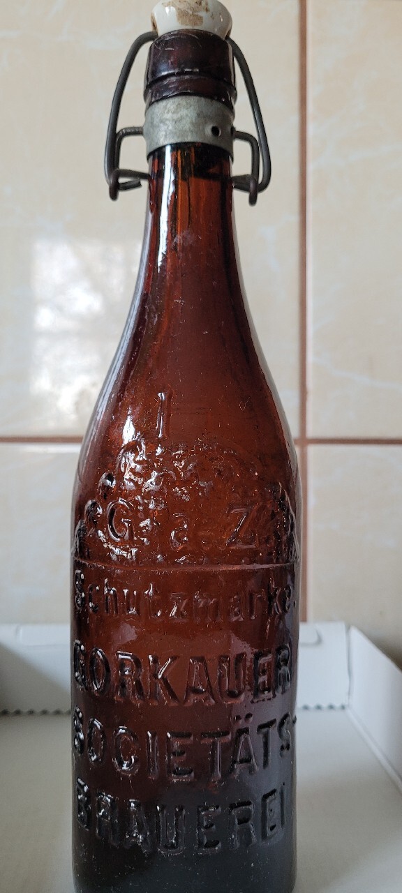 Butelka z porcelanką Gorkauer Societäts Brauerei | Jelenia Góra | Kup teraz na Allegro Lokalnie