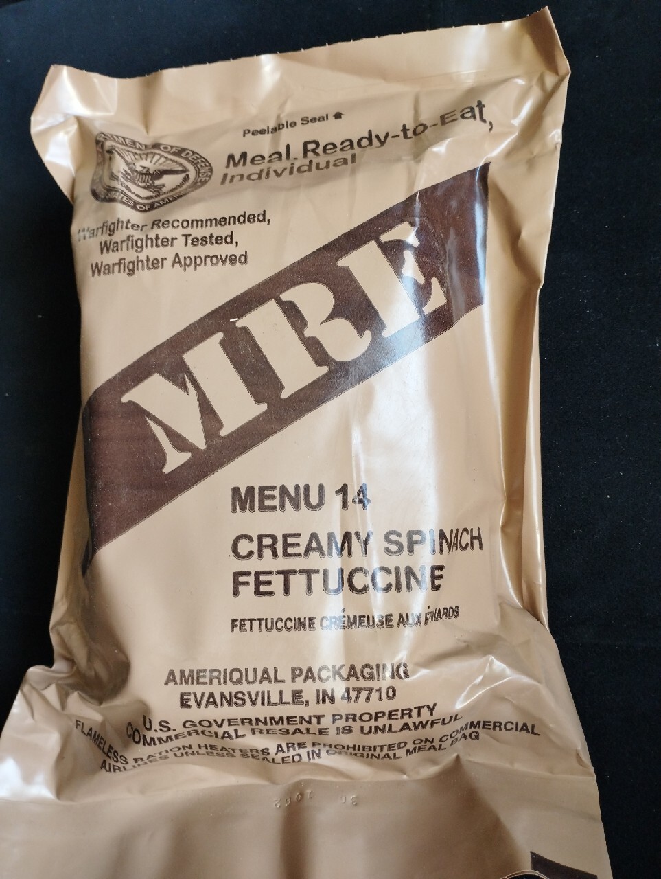Racje żywnościowe amerykańskie MRE MENU 14 | Bolesławiec | Kup teraz na ...