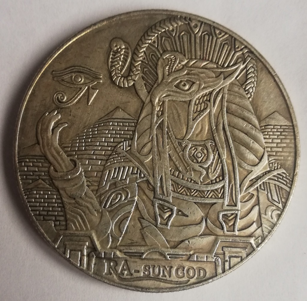 Ra Sun God Egipt piramidy Bóg Ra One Dollar | Warszawa | Licytacja na ...