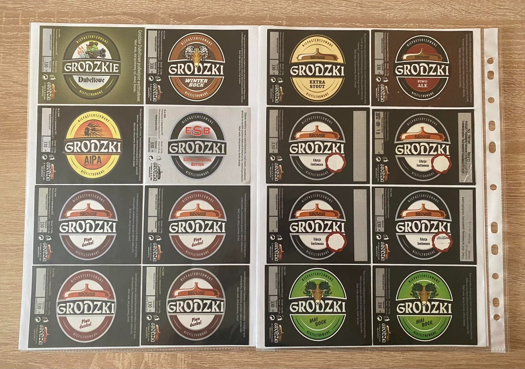 Etykiety browar Grodzki Lublin | Zwoleń | Kup teraz na Allegro Lokalnie