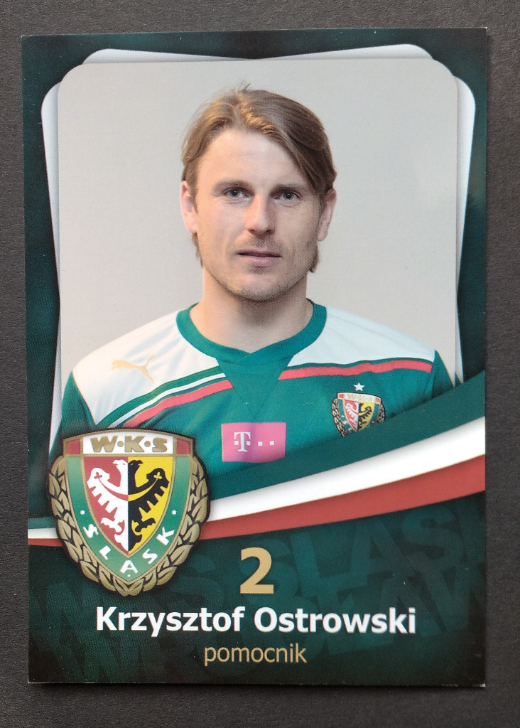 Oficjalna karta Śląsk Wrocław 12/13 Krzysztof Ostrowski | Olsztyn | Kup teraz na Allegro Lokalnie