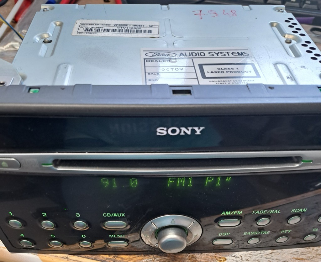 CD MP3 Sony CDX-FS214 - Ford C-MAX MK1 FOCUS MK2 | Legionowo | Kup teraz na Allegro Lokalnie