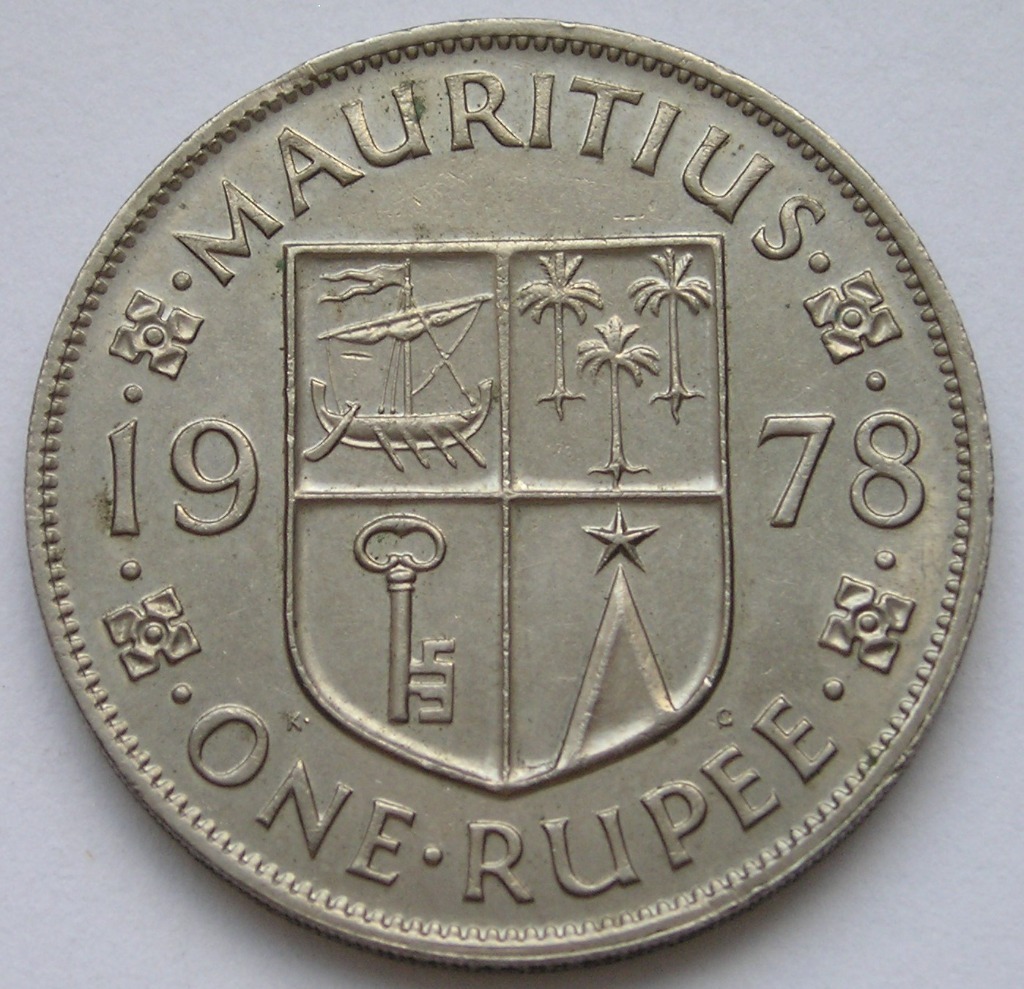 Mauritius 1 rupee 1978 królowa Elżbieta II | Łódź | Kup teraz na ...
